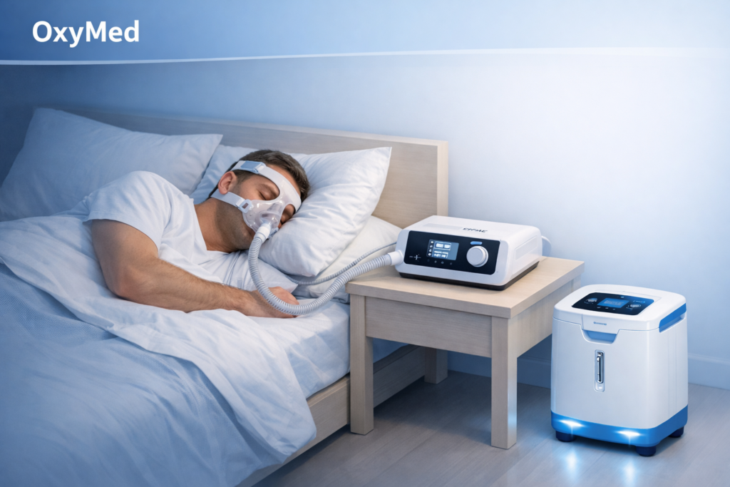 BIPAP Machine With Oxygen Concentrator | for Home Use OxyMed